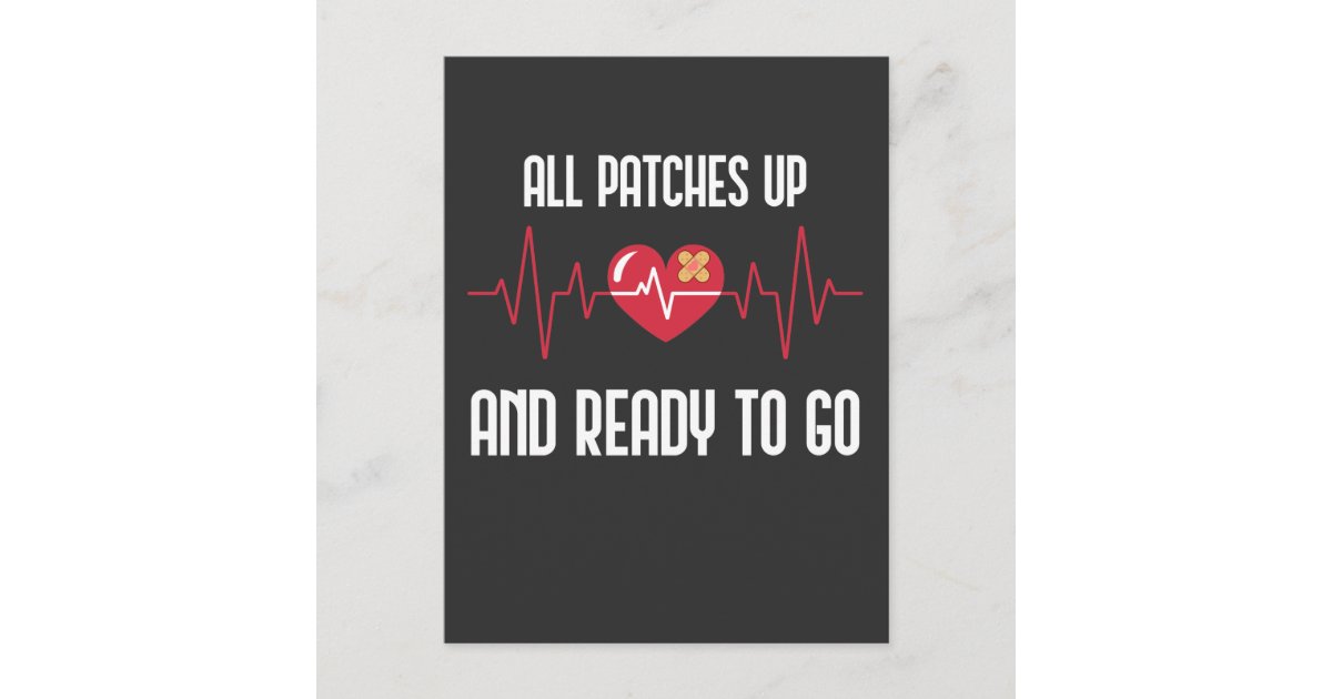 Post Heart Surgery Get Well Bypass Recovery Postcard | Zazzle