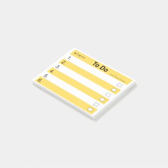 Post-it® Notes 4 x 3 TODO | Zazzle