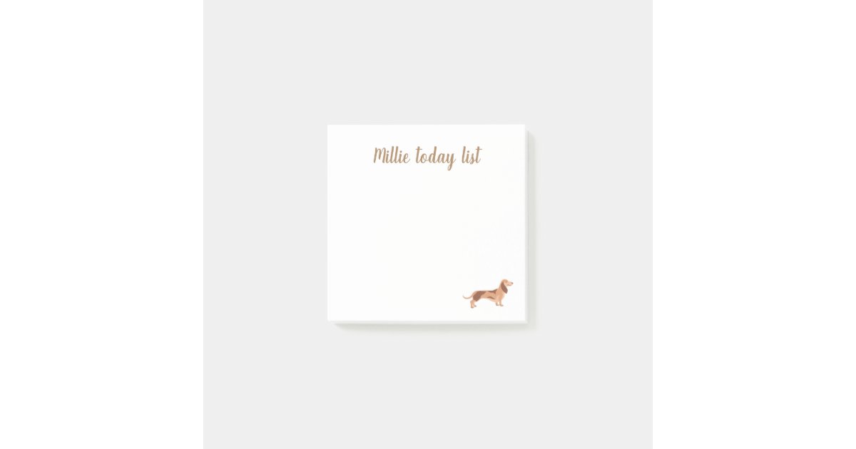 Post-It® Notes, 7.6 cm x 7.6 cm dog dachshund Post-it Notes | Zazzle