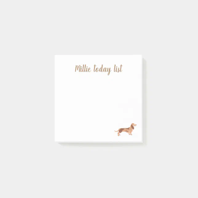 Post-It® Notes, 7.6 cm x 7.6 cm dog dachshund Post-it Notes | Zazzle