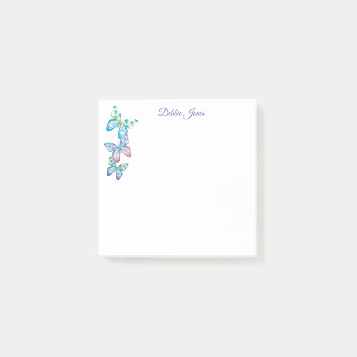 Post-it-Notes-Butterflies Post-it Notes | Zazzle