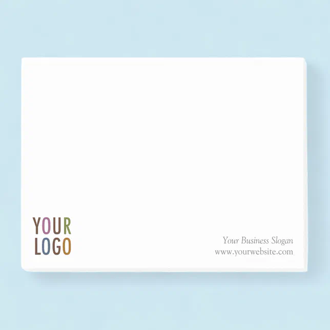 Post-it® Notes Custom Company Logo Promotional | Zazzle