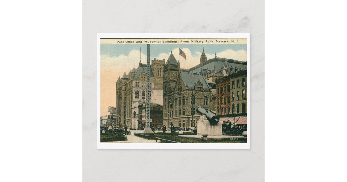 Post Office, Newark, NJ Vintage Postcard | Zazzle