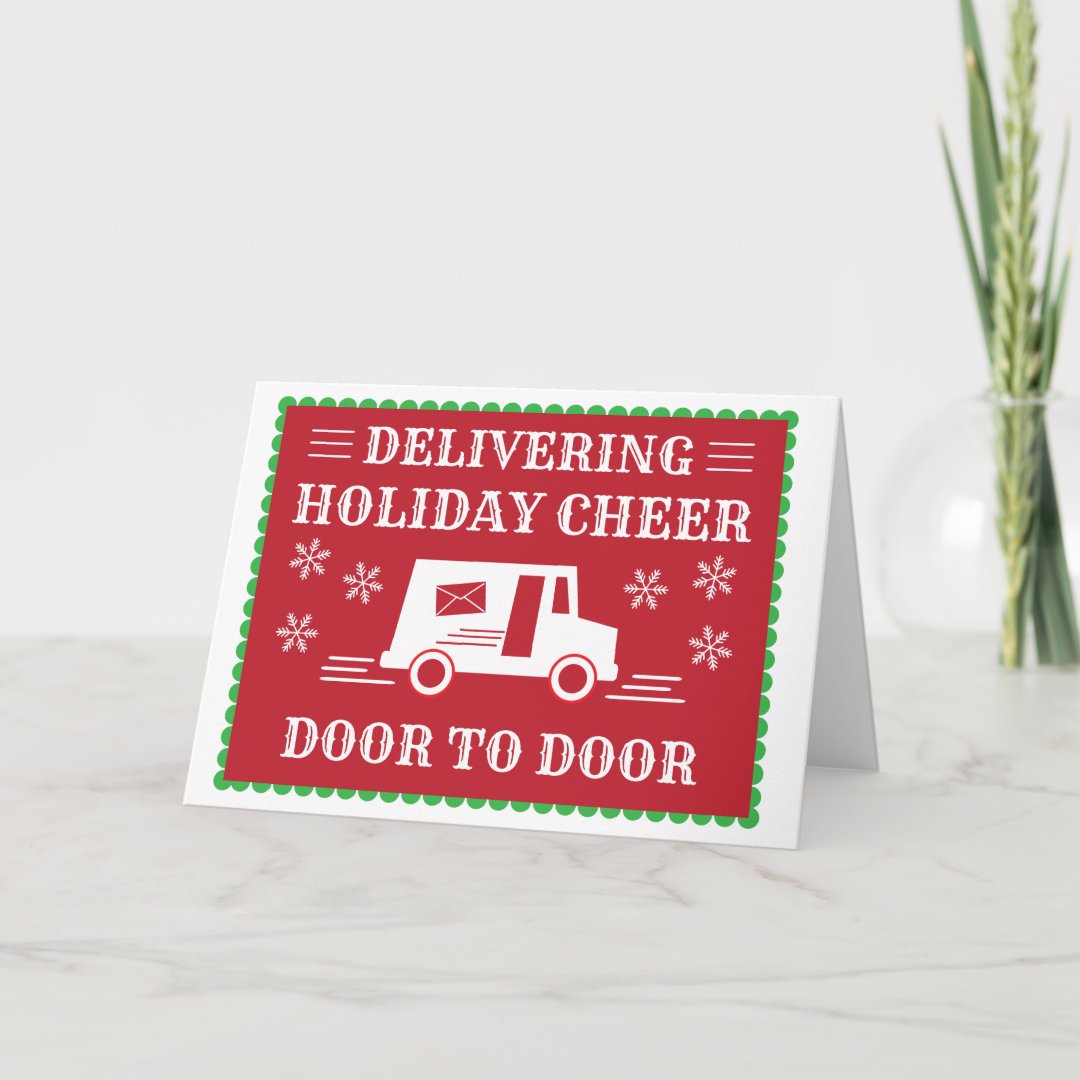 Post Office Postal Worker Holiday Thank You | Zazzle