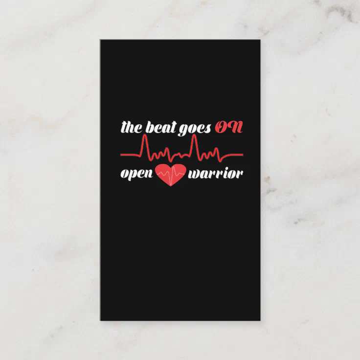 Post Open Heart Surgery Bypass Recovery Get Well Business Card | Zazzle