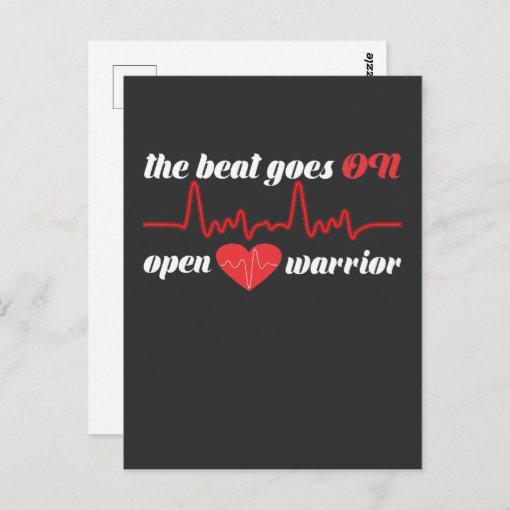 Post Open Heart Surgery Bypass Recovery Get Well Postcard | Zazzle