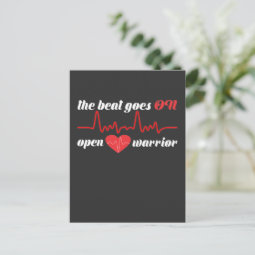 Post Open Heart Surgery Bypass Recovery Get Well Postcard | Zazzle