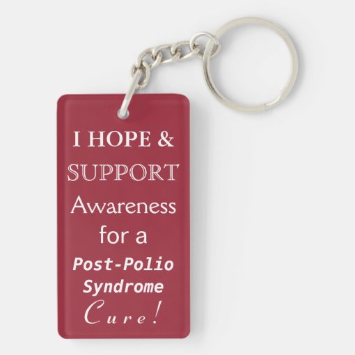 Post-Polio Syndrome Awareness Ribbon Keychain | Zazzle