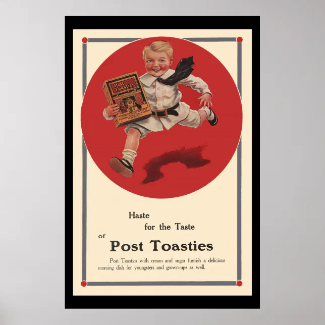 Post Toasties Vintage Advertisement Poster | Zazzle