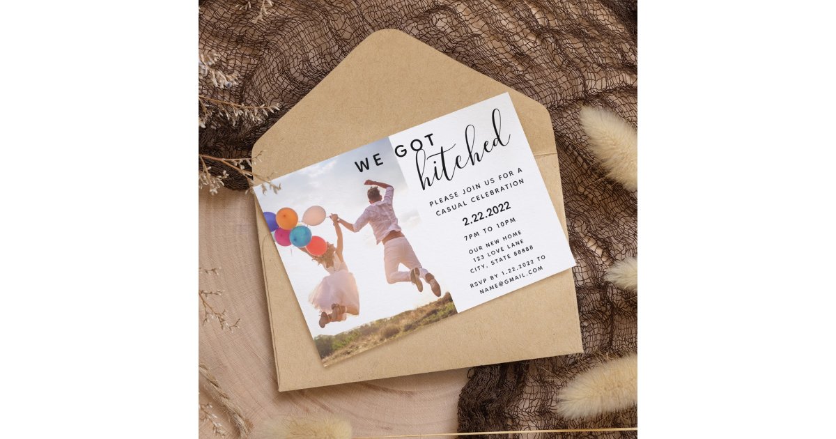 Post Wedding Invitation | Zazzle