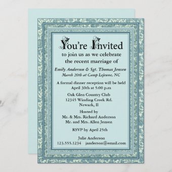 Post Wedding Reception Invitation | Zazzle