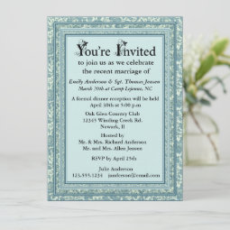 Post Wedding Reception Invitation | Zazzle