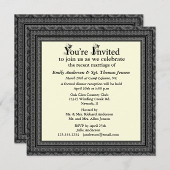 Post-Wedding Reception Invitation | Zazzle
