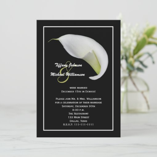 Post Wedding Reception Invitations | Zazzle