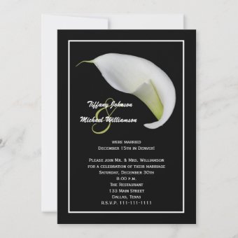 Post Wedding Reception Invitations | Zazzle