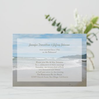 Post Wedding Reception Invitations | Zazzle