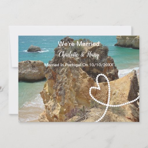 Post Wedding Reception Party Married In Portugal Invitation | Zazzle