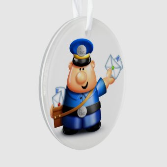 Postal Carrier - Mailman Ornament | Zazzle