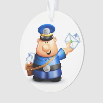 Postal Carrier - Mailman Ornament | Zazzle