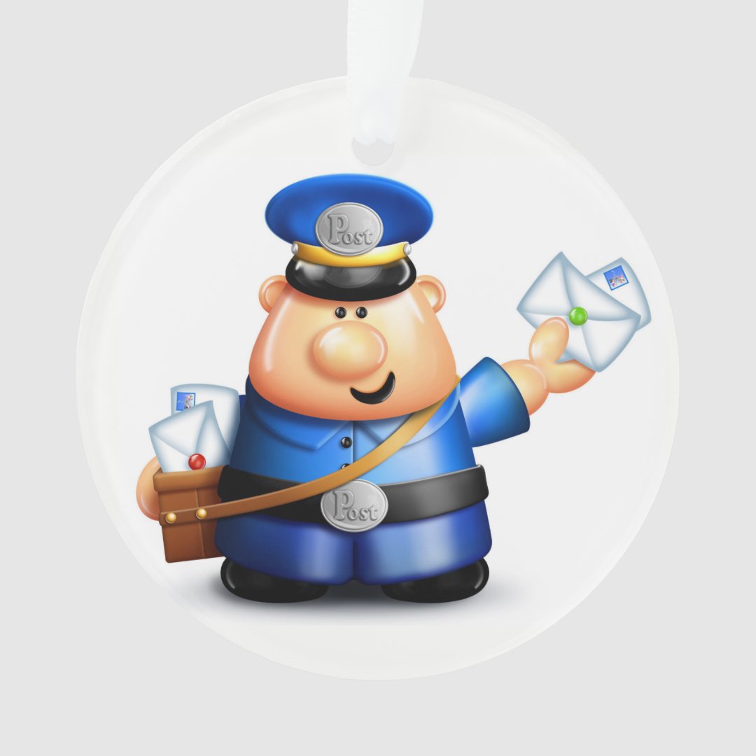 Postal Carrier - Mailman Ornament | Zazzle