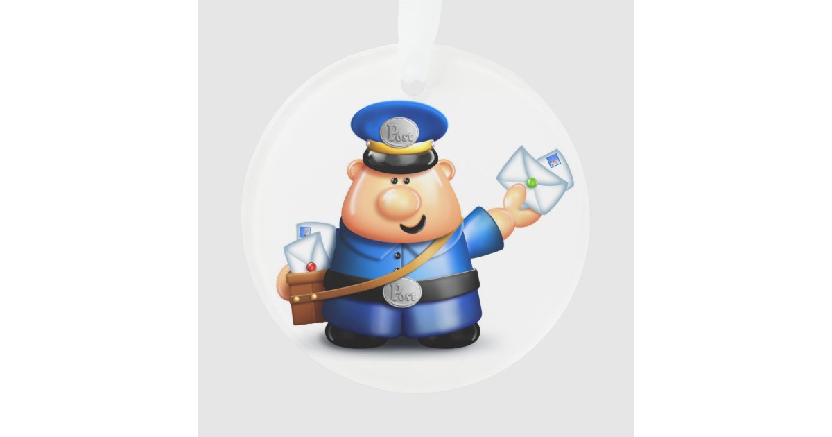 Postal Carrier - Mailman Ornament | Zazzle