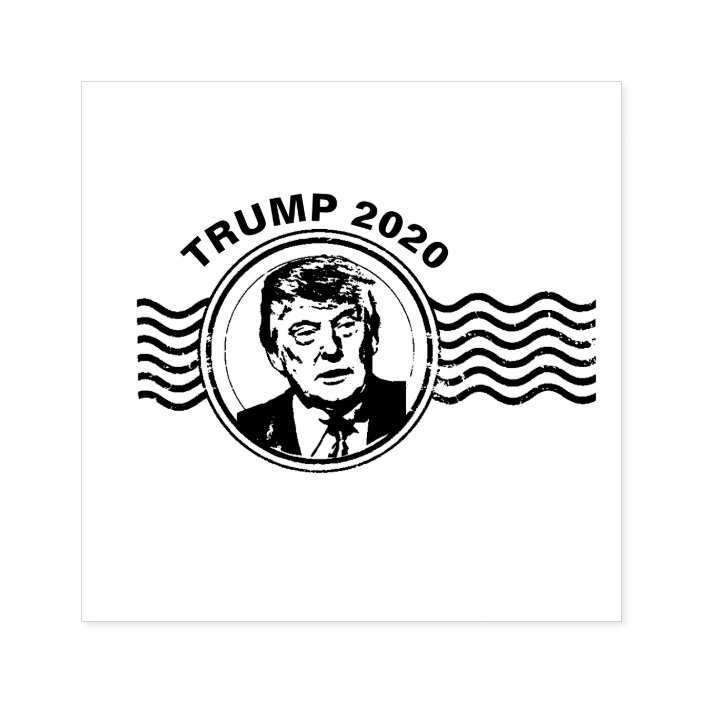 POSTAL DONALD TRUMP PRESIDENT 2020 RUBBER STAMP | Zazzle.com