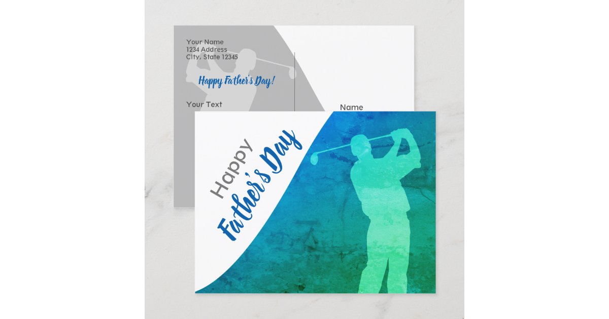 Postal Feliz Día Del Padre 02 Postcard Zazzle