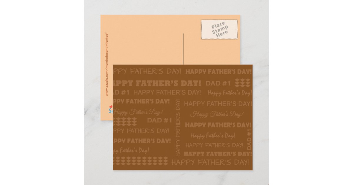 Postal - Happy Father's Day Postcard | Zazzle