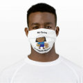 Postal Mail Carrier Black Female Personalize Adult Cloth Face Mask | Zazzle