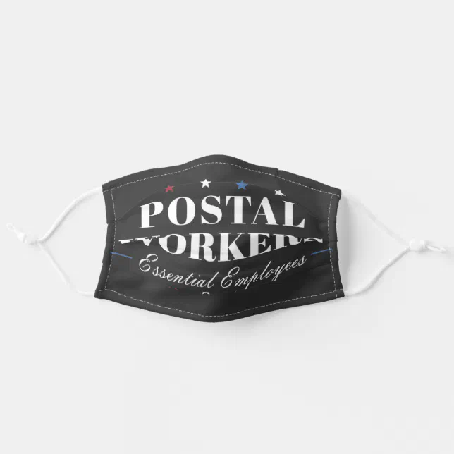 Postal Worker Essential Employee Patriotic Adult Cloth Face Mask | Zazzle