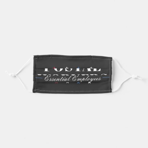 Postal Worker Essential Employee Patriotic Adult Cloth Face Mask | Zazzle