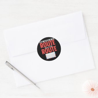 Postal Worker Funny Mail Carrier Classic Round Sticker | Zazzle