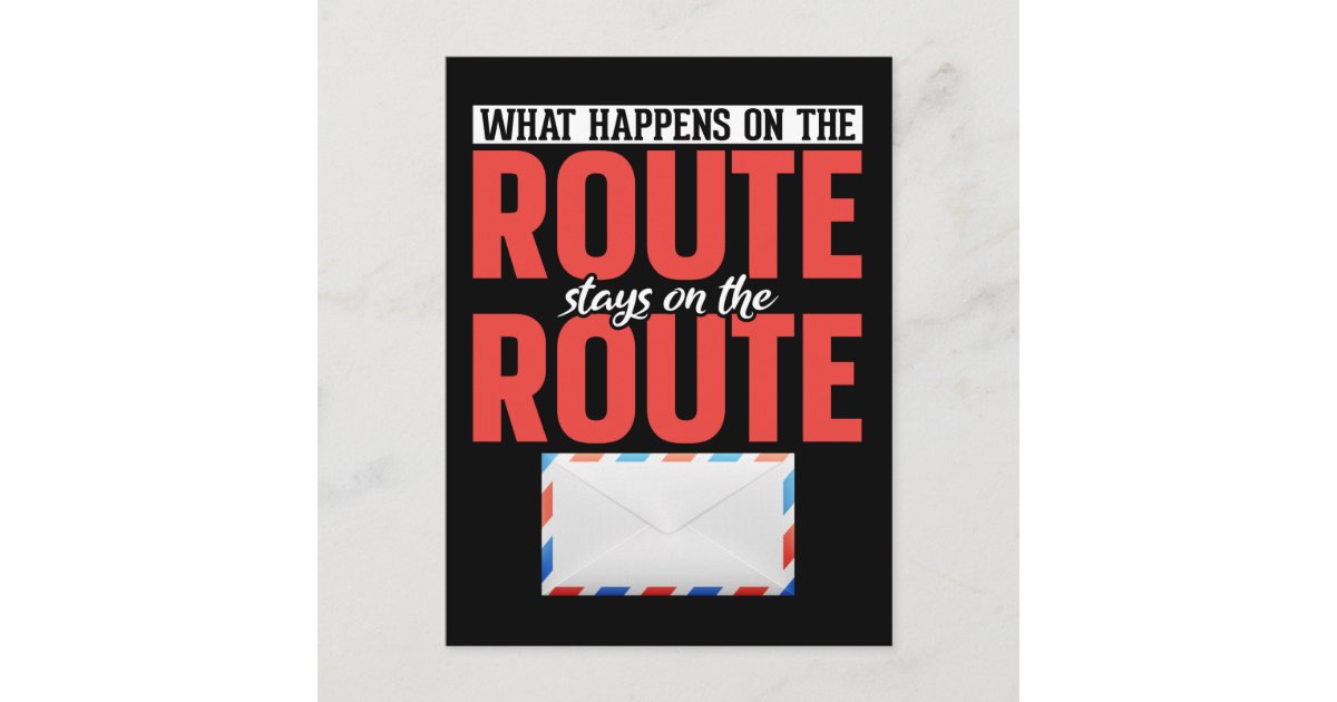 Postal Worker Funny Mail Carrier Postcard | Zazzle