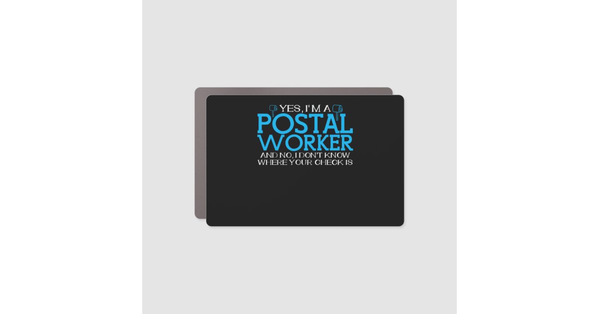 Postal Worker Joke Mail Carrier Postman Car Magnet | Zazzle