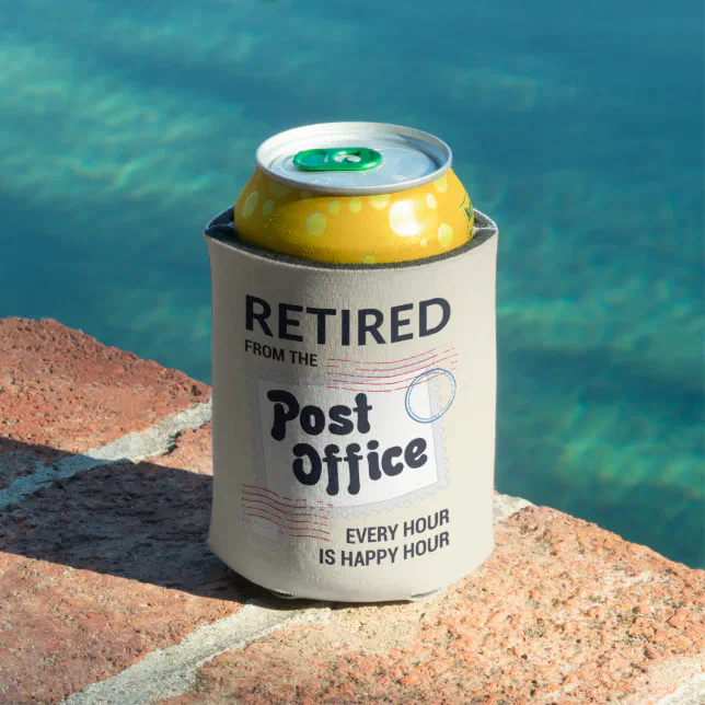 Postal Worker Mailman Coworker Retirement Swag Can Cooler | Zazzle