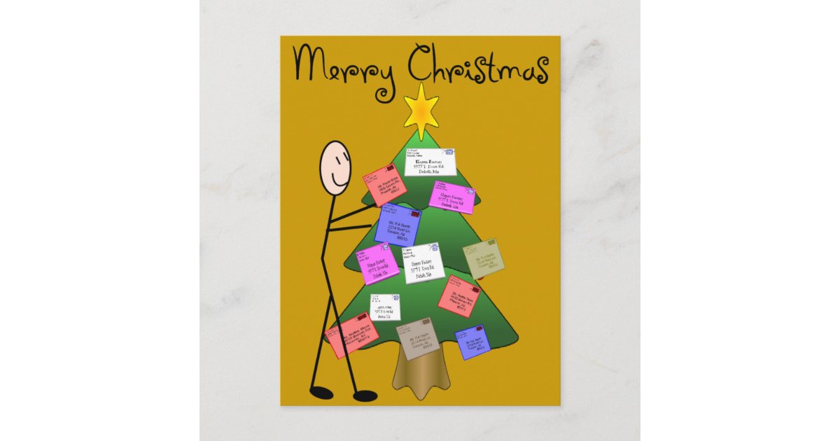 Postal Worker "Merry Christmas" Cards & Postcards | Zazzle