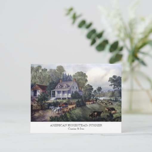 Postcard - AMERICAN HOMESTEAD: Summer | Zazzle