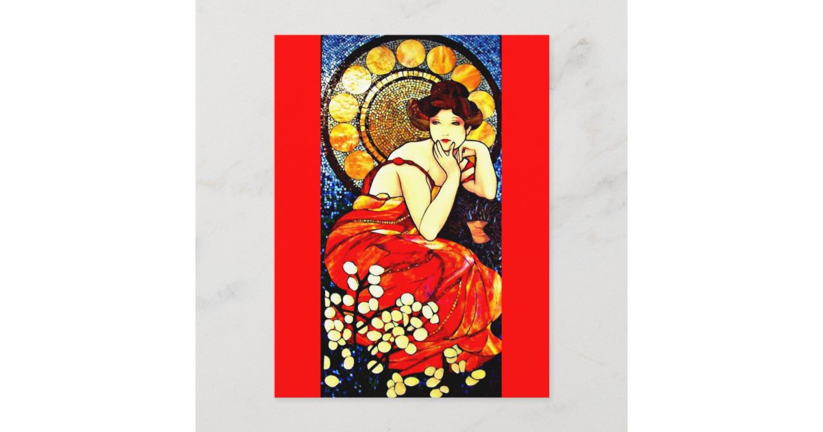 Postcard-Classic/Vintage-Alphonse Mucha 59 Postcard | Zazzle