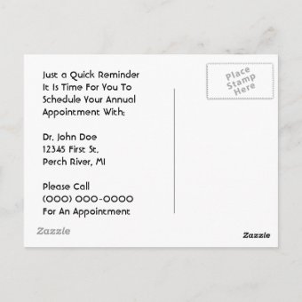 Postcard Clocks Time pieces Appointment Reminder | Zazzle