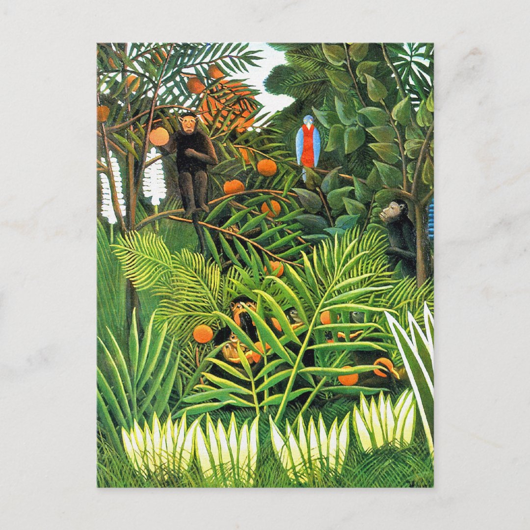 Postcard: "Exotic Landscape"/"Paysage Exotique" Postcard | Zazzle