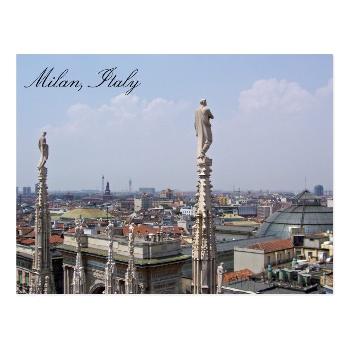 Postcard from Milan, Italy | Zazzle.com