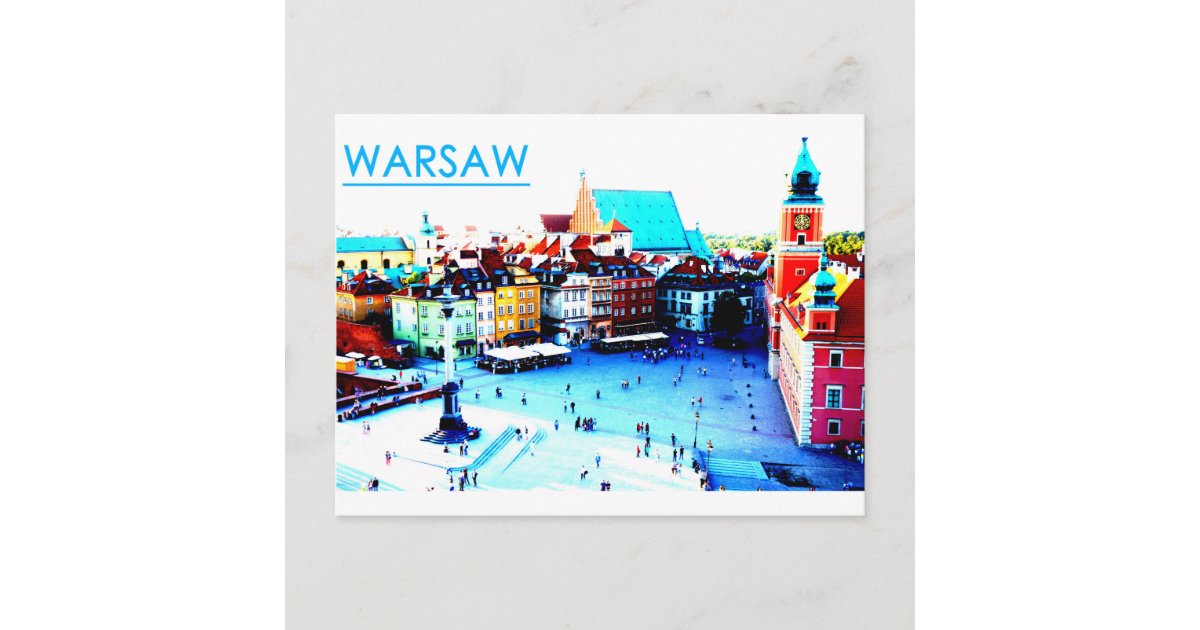 Postcard from Warsaw | Zazzle