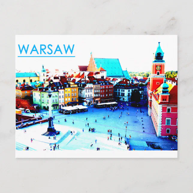 Postcard from Warsaw | Zazzle