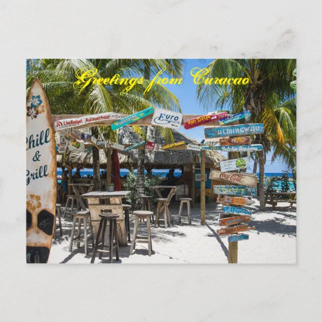 Postcard Greetings from Curacao | Zazzle