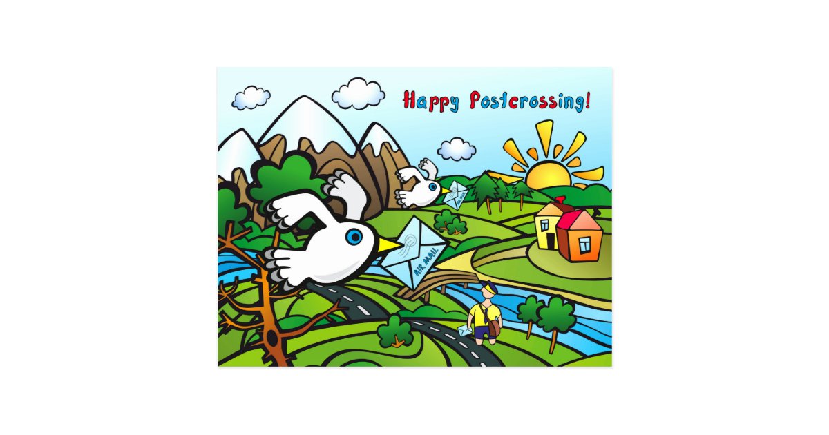 Postcard "Happy Postcrossing!" | Zazzle.com