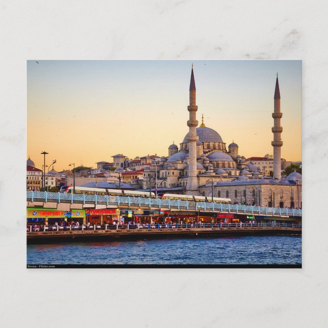 Postcard Istanbul, Turkey, view from the Bosphorus | Zazzle