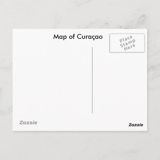 Postcard Map of Curacao | Zazzle