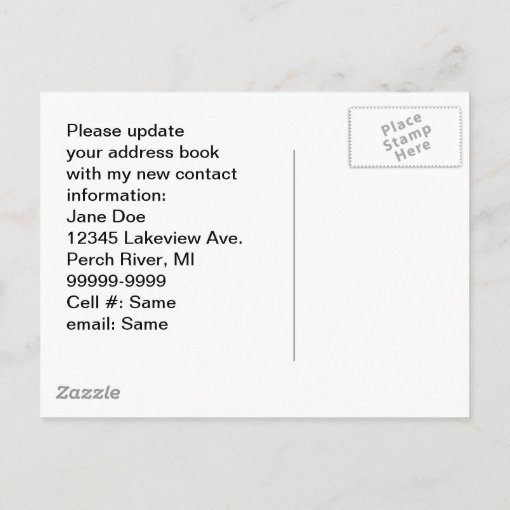 Postcard Moved New Change of Address Notification | Zazzle