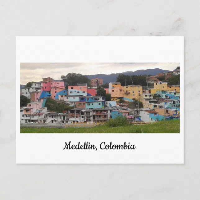 Postcard of El Pesebre mural Medellin, Colombia | Zazzle