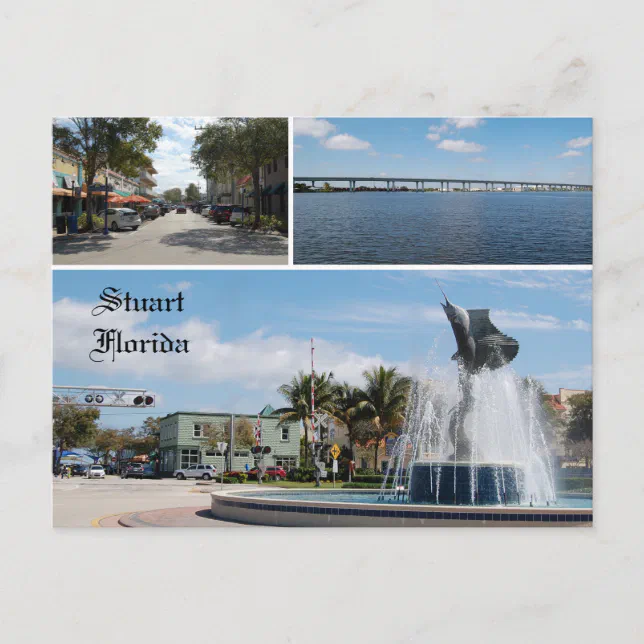 Postcard of Stuart Florida, Sailfish Capital | Zazzle